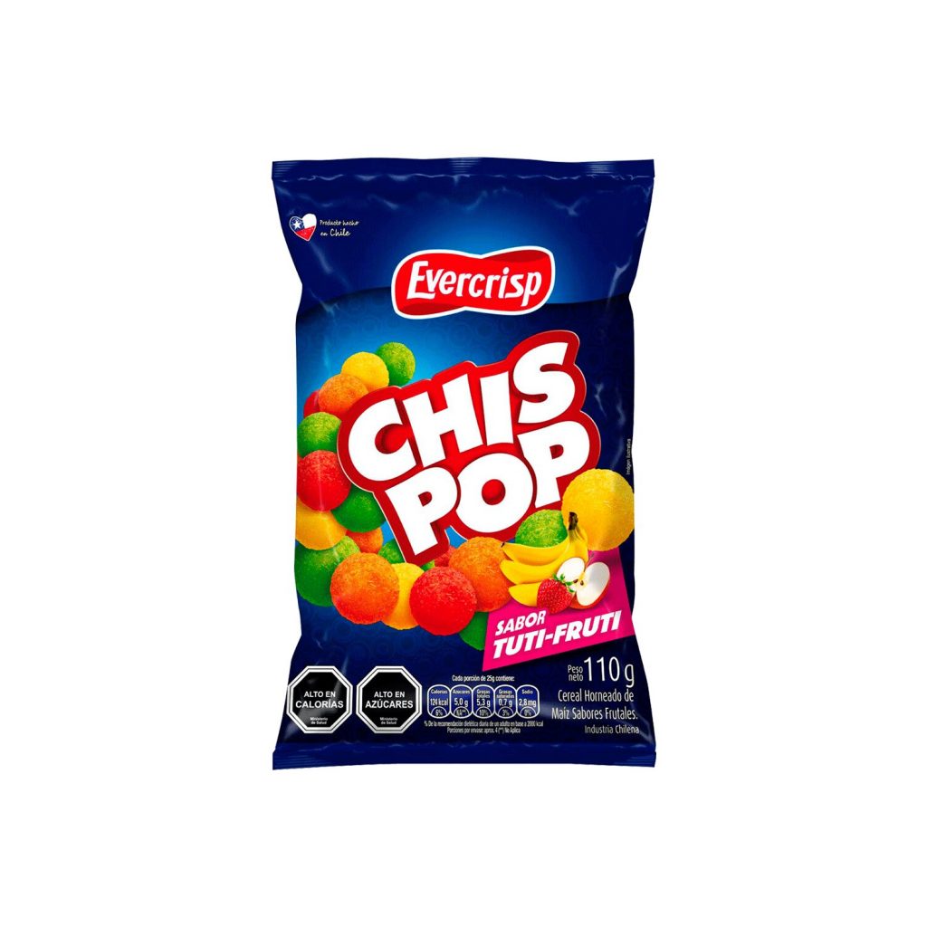 Chispop Tuttifrutti Evercrisp 110grs - Supermercado El Campesino