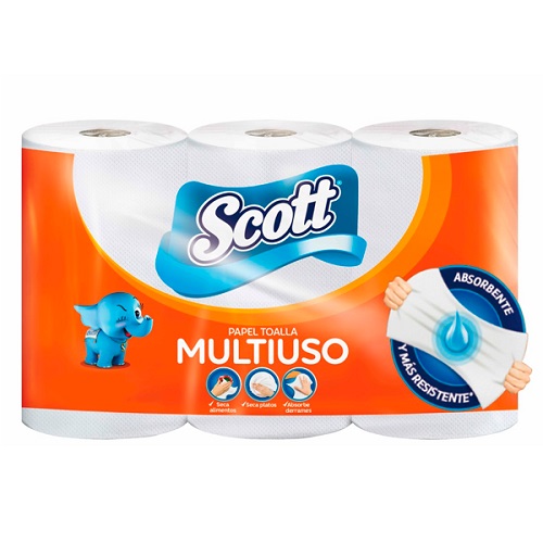 TOALLA SCOTT 3 ROLLOS - Supermercado El Campesino